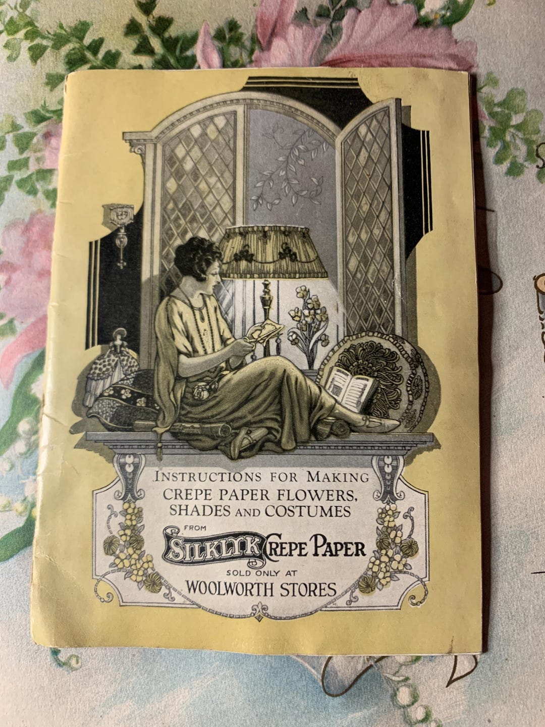 Crepe Paper Flowers, Shades and Costumes Book With Patterns, 1920s ...