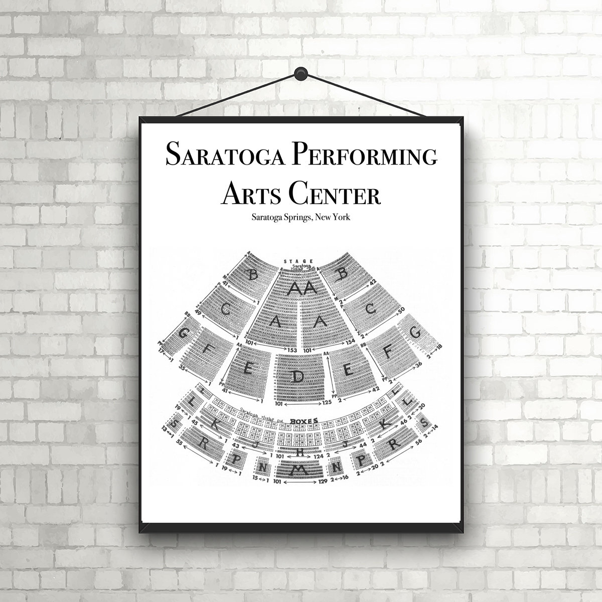 BROADWAY Theaters, Vintage Saratoga Performing Arts Center, Seating ...