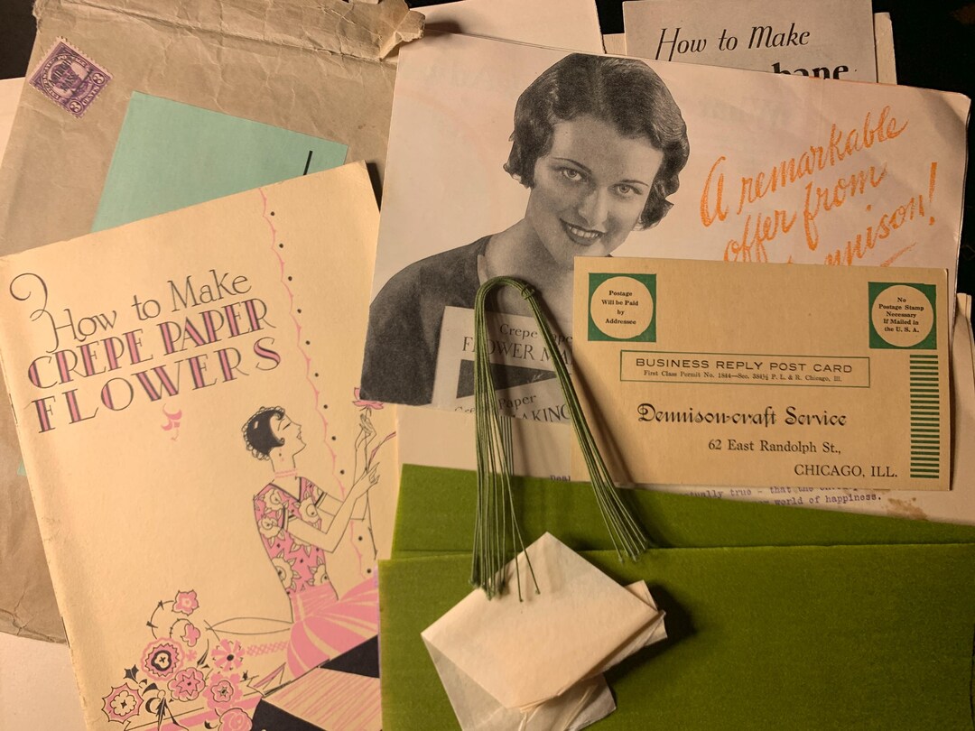 Crepe Paper Flowers Book With Patterns, Plus Crepe Paper, Sweet Peas ...