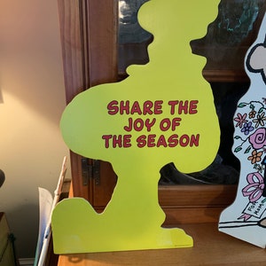 Peanuts Hallmark Store Display Cardboard Cutouts, Snoopy, Charlie Brown ...