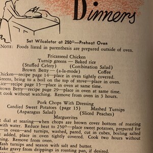 Wilcolator Cookbook, Antique Gas Stove, Canning, Baking, Recipes ...