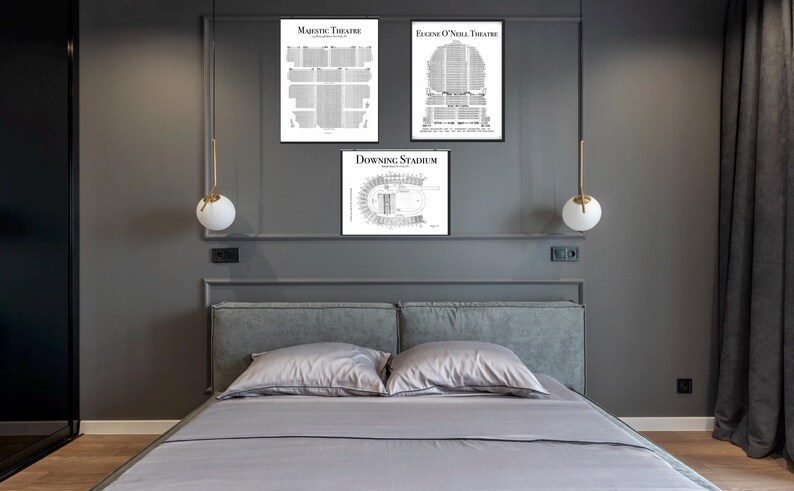 Vintage Louis Armstrong Stadium, Seating Chart, Poster, DIGITAL ...