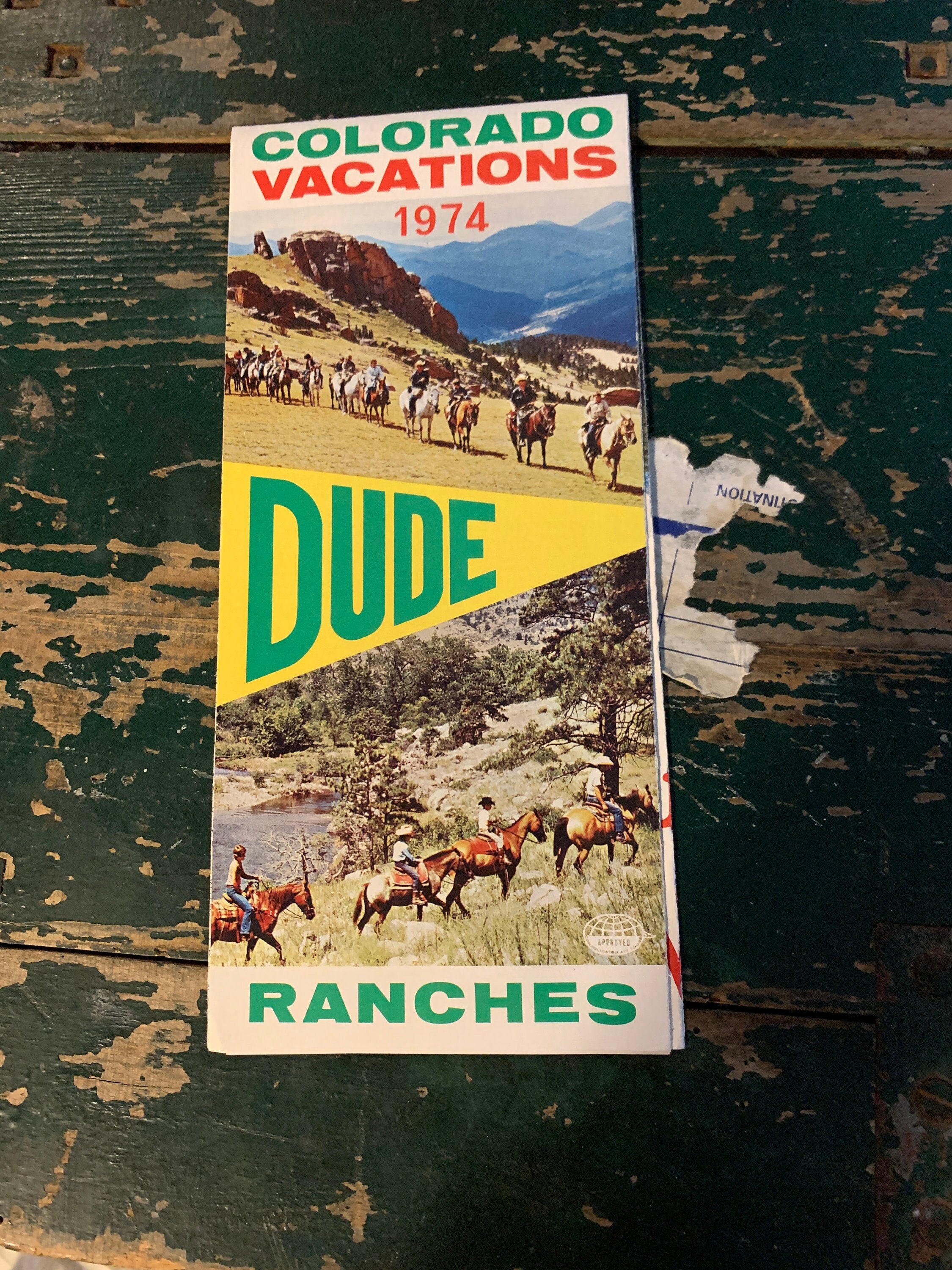 1974 Colorado Dude Ranches Map, Vacations, Vintage Map - Etsy