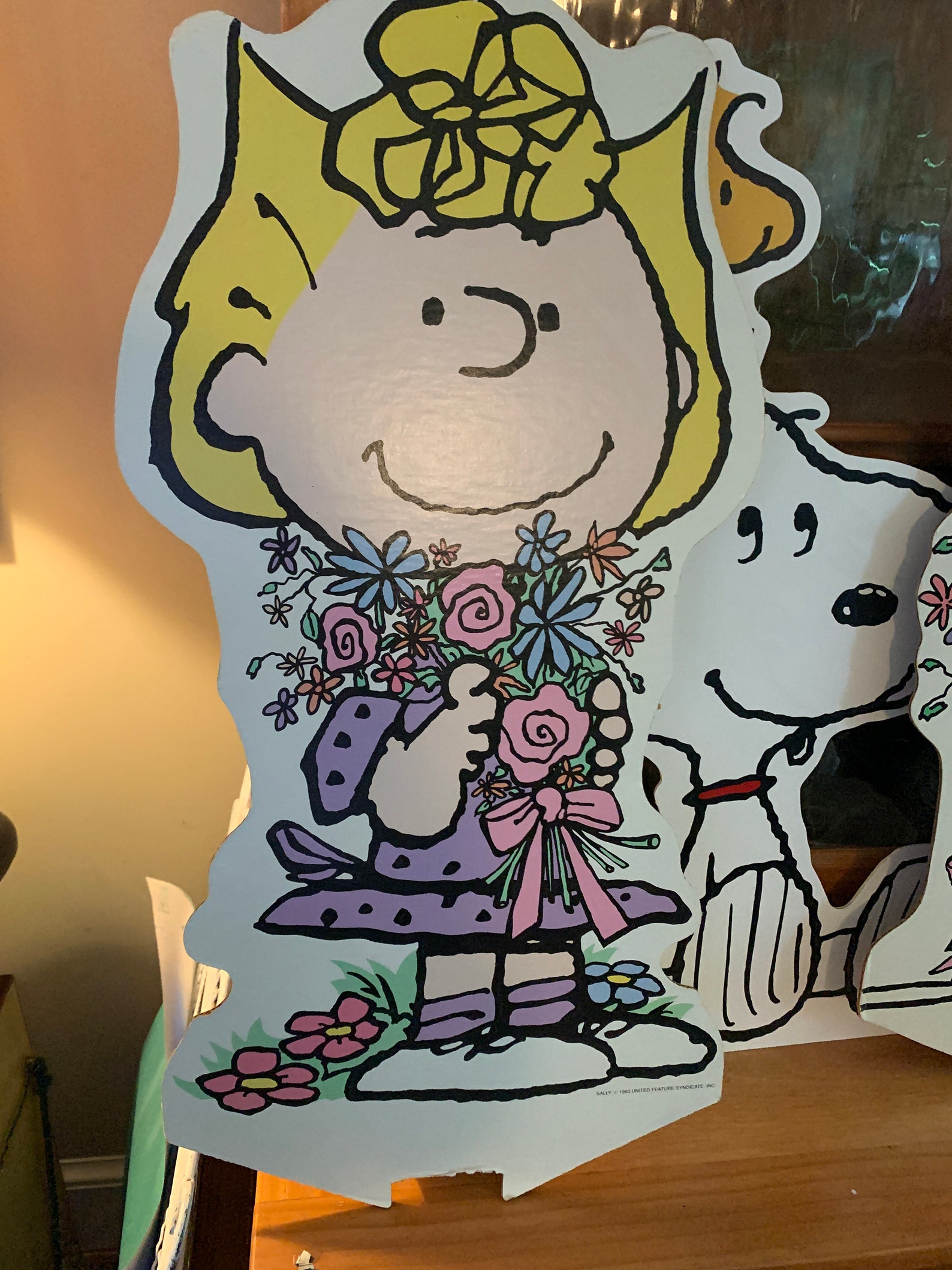 Peanuts Hallmark Store Display Cardboard Cutouts, Snoopy, Charlie Brown ...