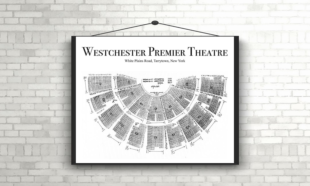 BROADWAY Theaters, Vintage Westchester Premier Theater, Seating Chart ...