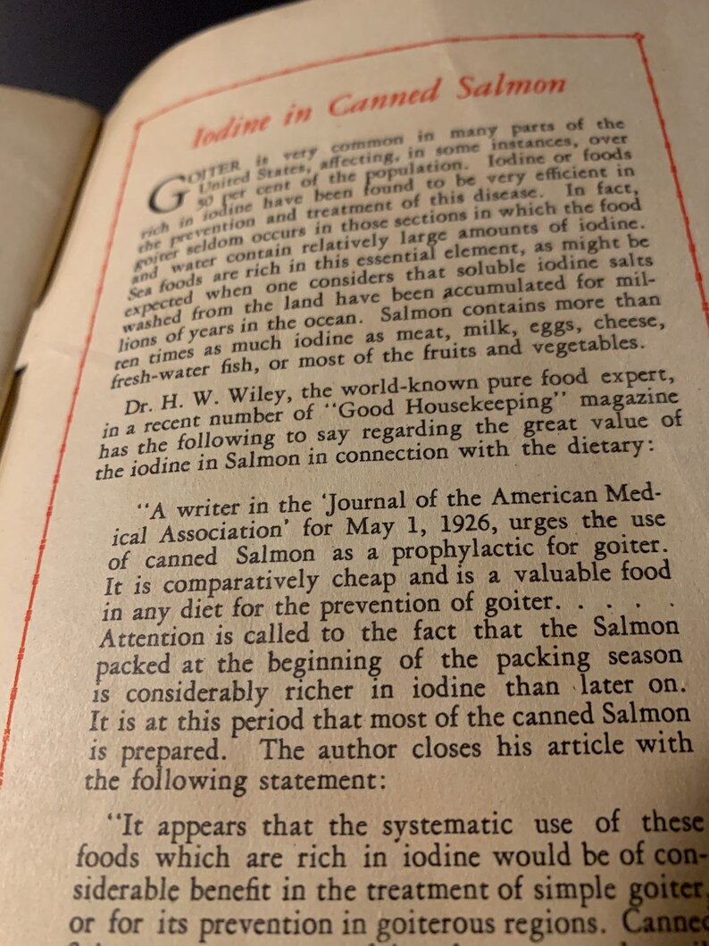 Peter Pan Salmon Book of Recipes, 1920s, Alaska Pacific Salmon, Skinner ...