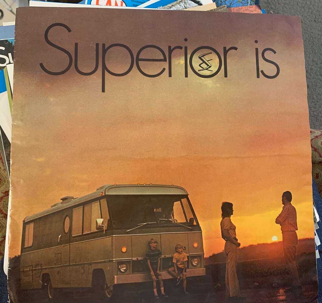 Superior Motorhome Pamphlet Brochure, 12 Pages, 12 X 12, Possibly 1970s ...