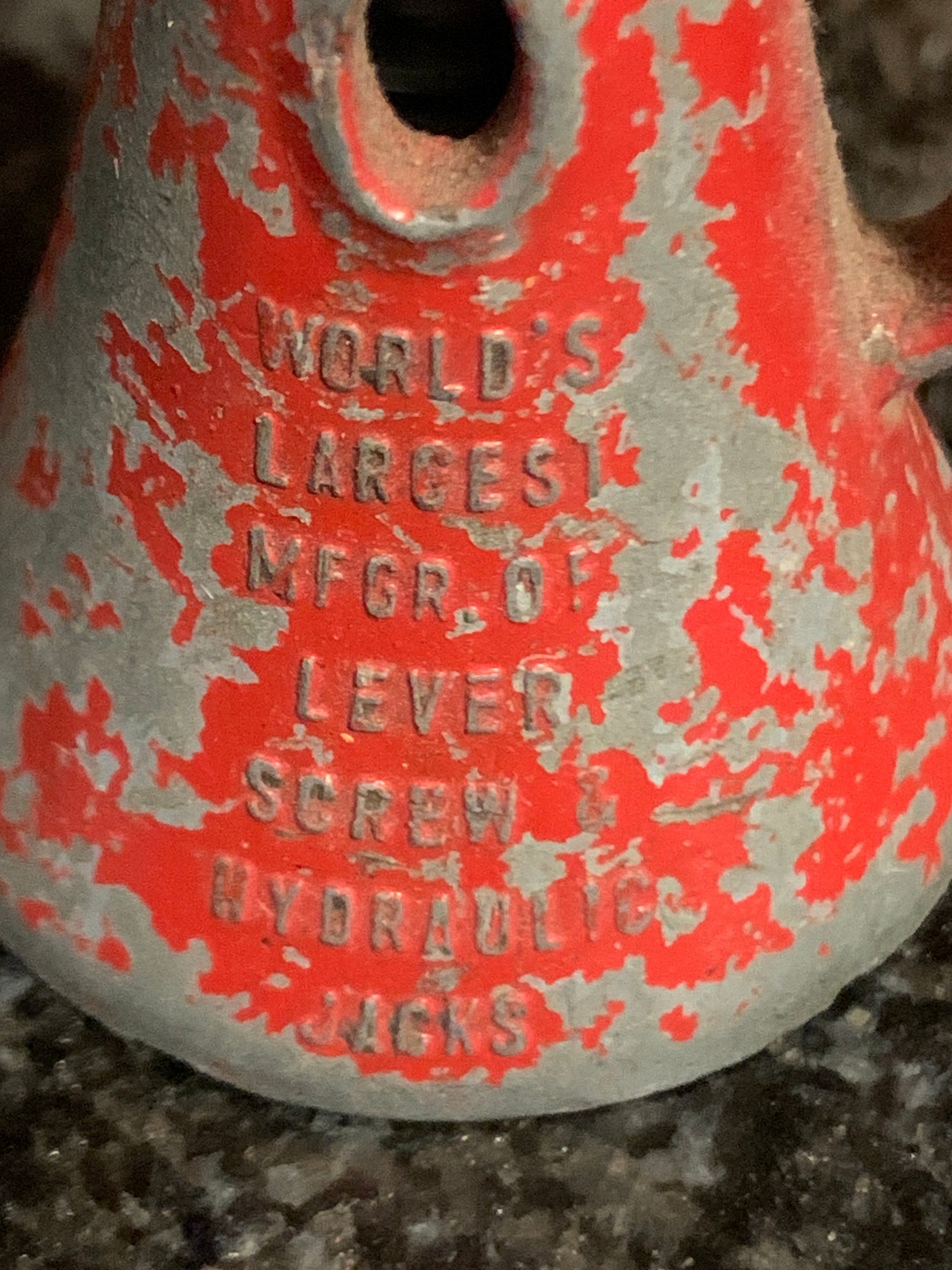 Simplex Jack Sample Toy, Hydraulic Jack, Salesman's Sample, Miniature ...