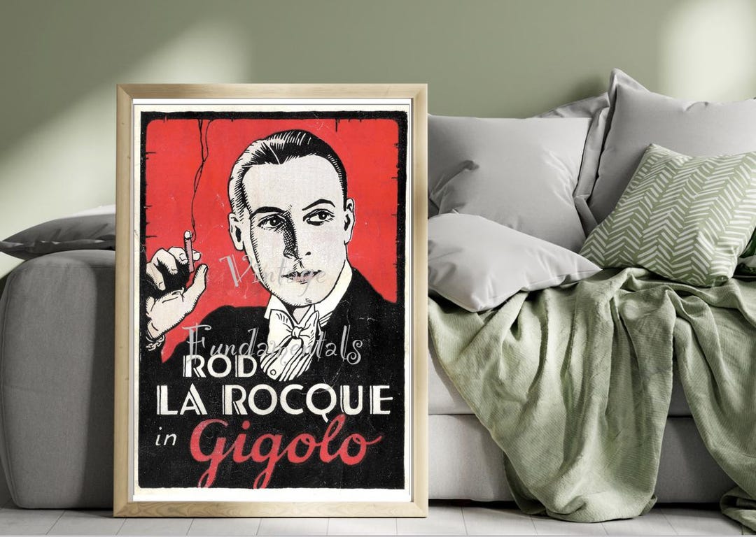 Vintage Gigolo Poster, Rod La Rocque, 14x20, DIGITAL PRINT, 1920s ...