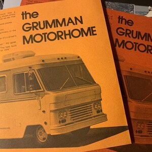 Grumman Motorhome Fold-out Brochure 1971 Camping Travel - Etsy