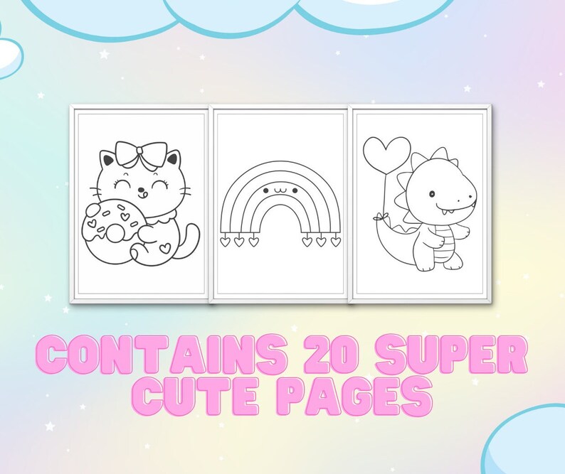 20 Super Cute Colouring Pages Perfect for Any Little, Littlespace, Age ...