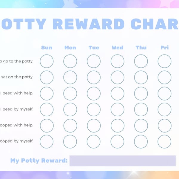 Abdl Potty Training Chart - Etsy