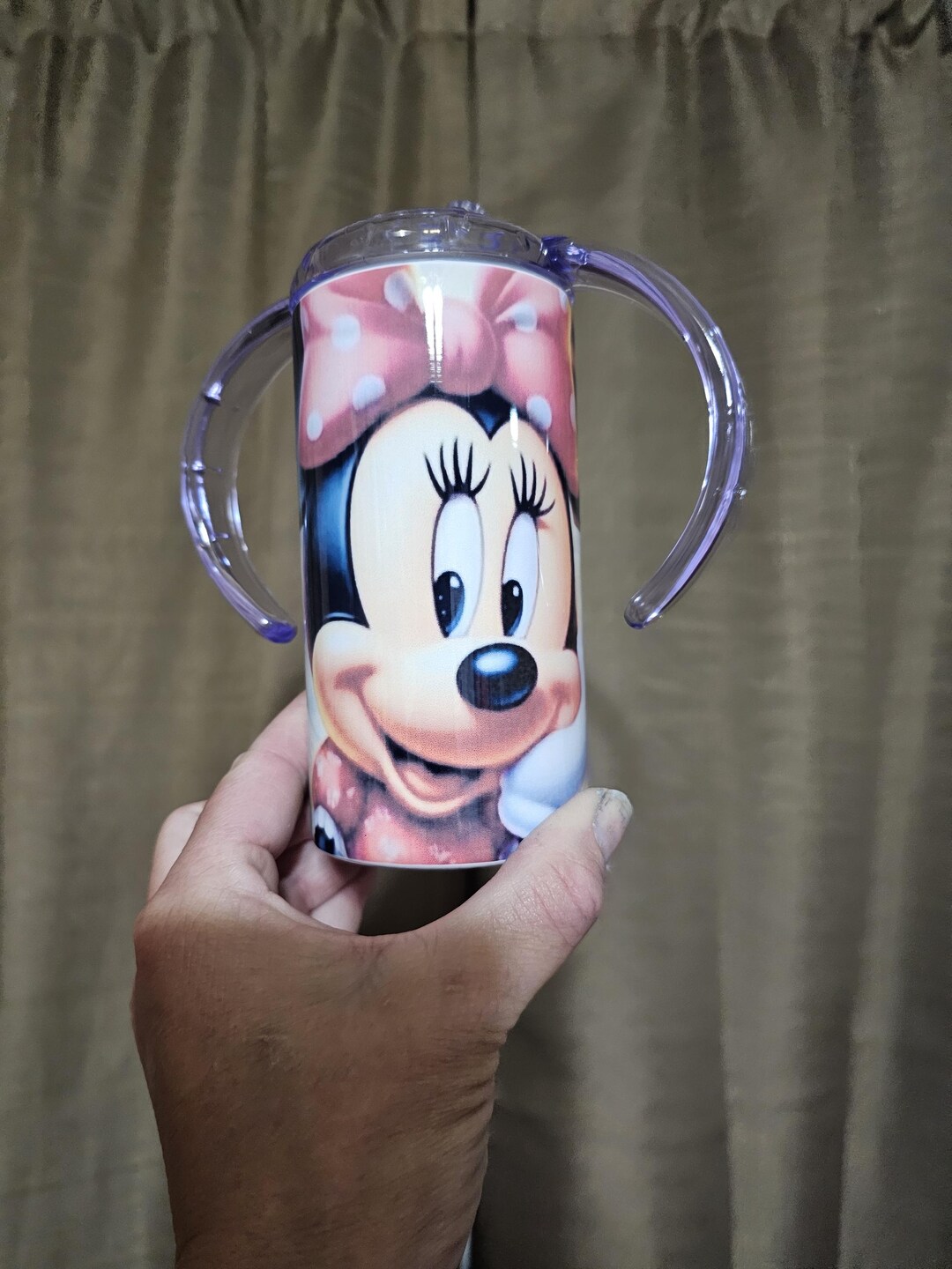 Minnie Mouse Sippy name Not Included - Etsy