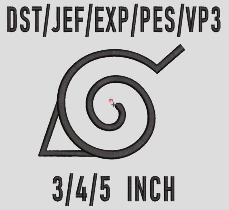 Naruto Logo Dst/jef/vp3/exp/pes - Etsy