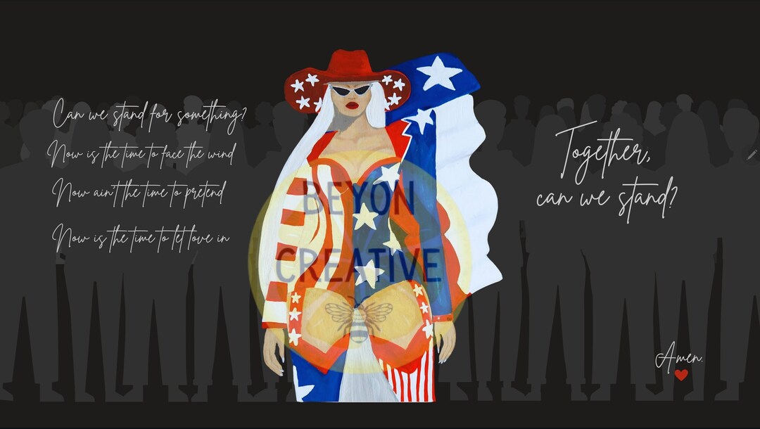 Queen Bey Wallpaper Art Handmade Beyonce Screensaver for Desktop ...