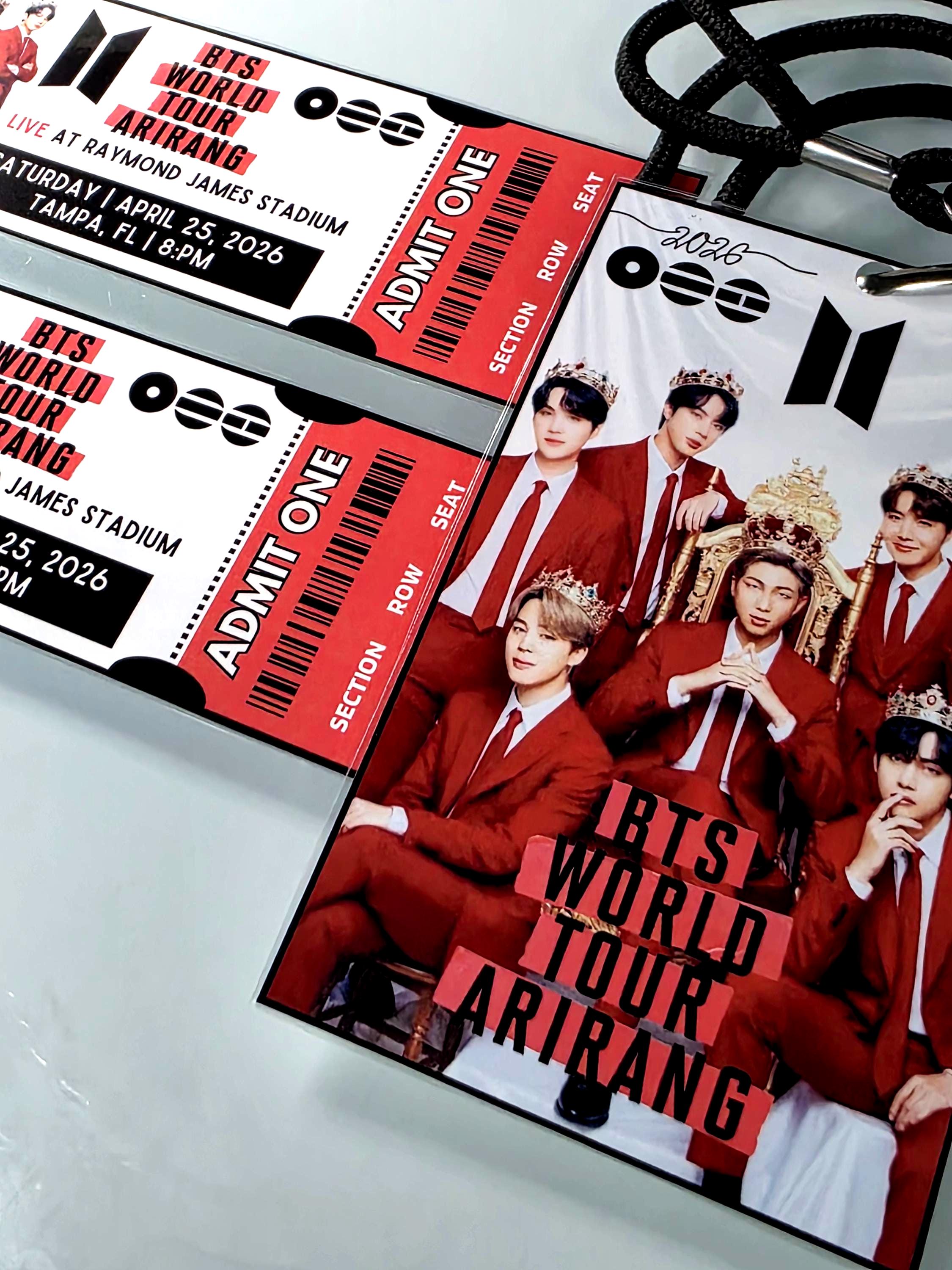 Custom K-pop Tour Concert Surprise Ticket Keepsake | Personalized Fan ...