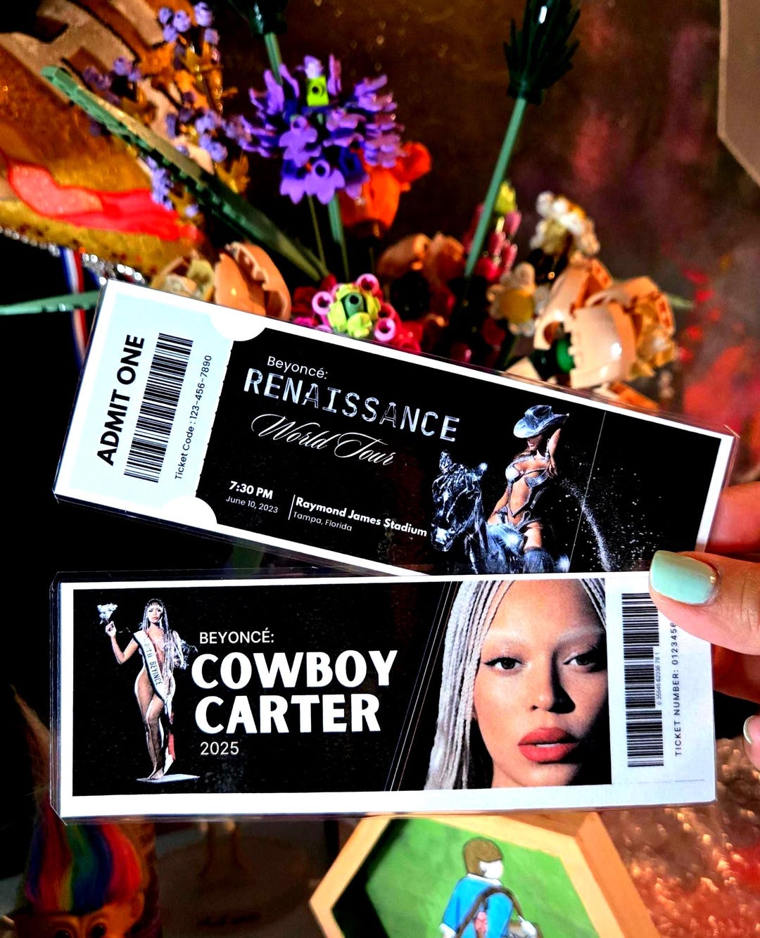 Physical Cowboy Carter Tour Custom Ticket | Laminated Concert Memento ...
