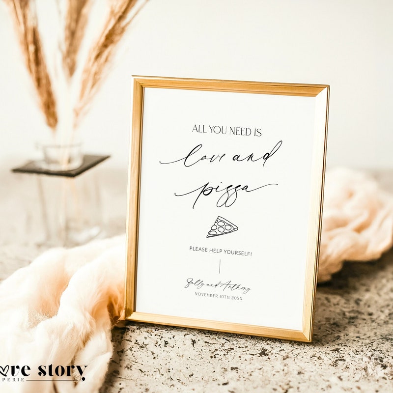 Pizza Wedding Sign - Etsy