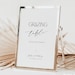 Minimalist Grazing Table Menu Sign Template, Modern Wedding Food Table ...