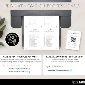 Wedding I Spy QR Code Card Template, Minimalist Capture the Love Card ...