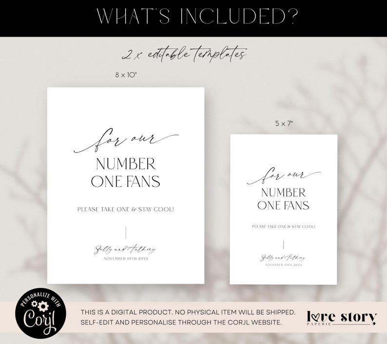 Wedding Fan Sign for Our Number One Fans Template, Modern Outdoor ...