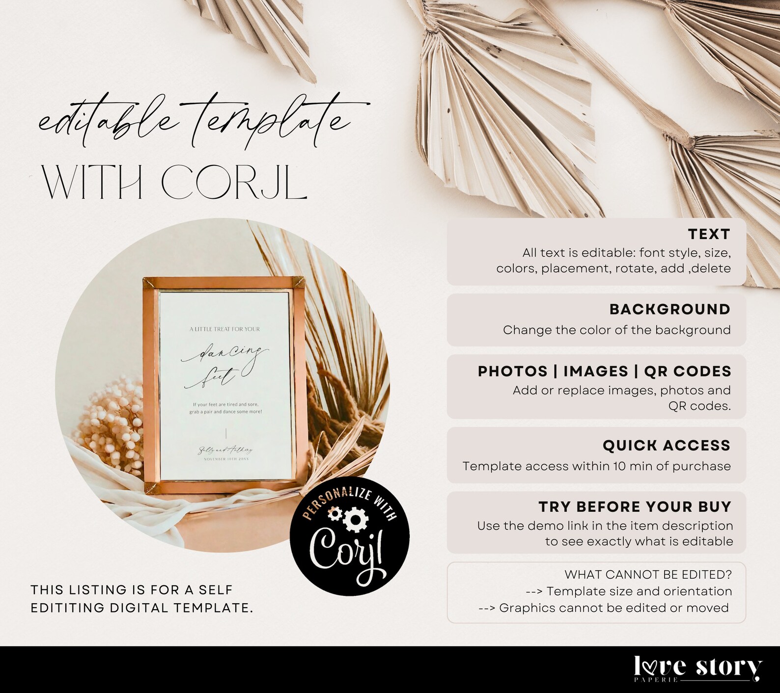 Dancing Feet Sign Wedding Template, A Little Treat for Your Dancing ...