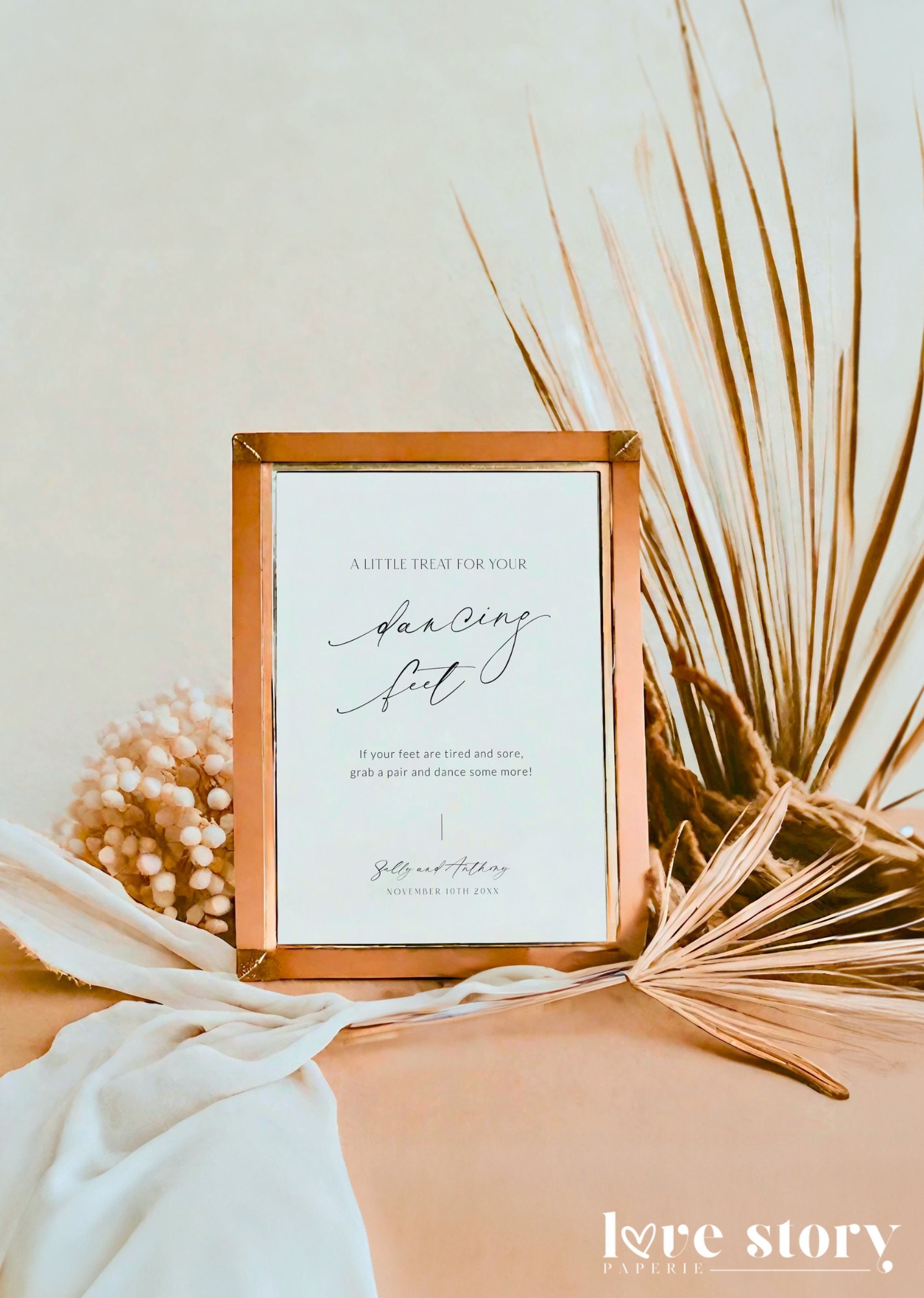 Dancing Feet Sign Wedding Template, A Little Treat for Your Dancing ...