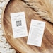 Wedding I Spy QR Code Card Template, Minimalist Capture the Love Card ...