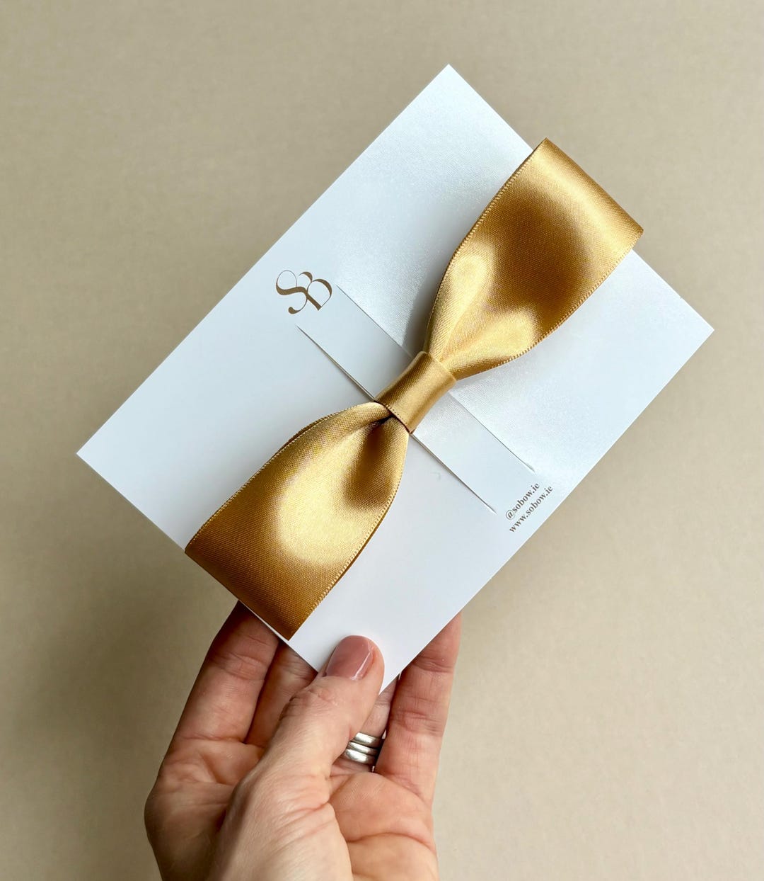 GOLD Luxury Double Layer Satin Bow Gold Luxurious Satin Ribbon Clip ...