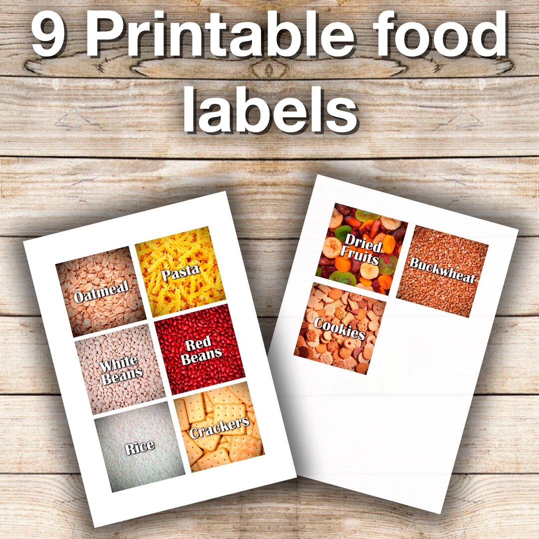 Printed Stickers for Containers With Dry Goods: an Easy and Stylish Way ...