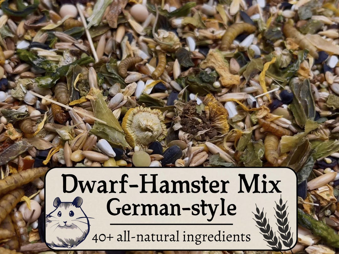Dwarf Hamster Forage Mix 100g - German-style | 100% All-natural ...