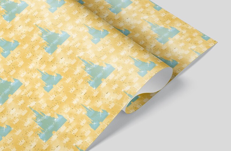 Disney Castle Wrapping Paper Sheets Set of 3 Happily Ever After ...
