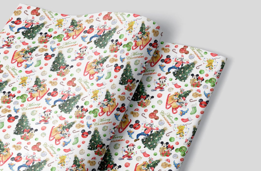 Mickey Mouse and Friends Wrapping Paper Sheets - Set of 3 Sheets ...