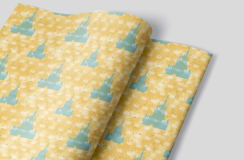 Disney Castle Wrapping Paper Sheets - Set of 3 - Happily Ever After ...