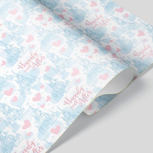 Disney Castle Wrapping Paper Sheets - Set of 3 Sheets- Happily Ever ...