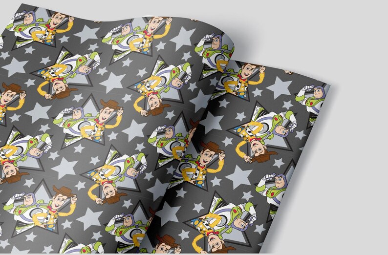 Toy Story Wrapping Paper Sheets Set of 3 Sheet Disney Buzz Lightyear ...