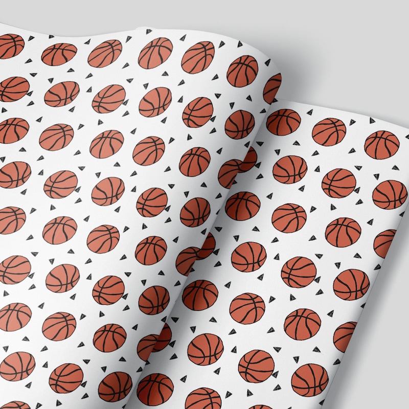 Basketball Wrapping Paper - Etsy