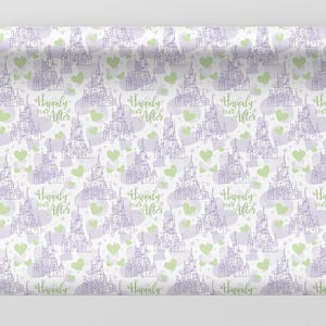 Disney Castle Wrapping Paper Sheets - Set of 3 Sheets- Happily Ever ...
