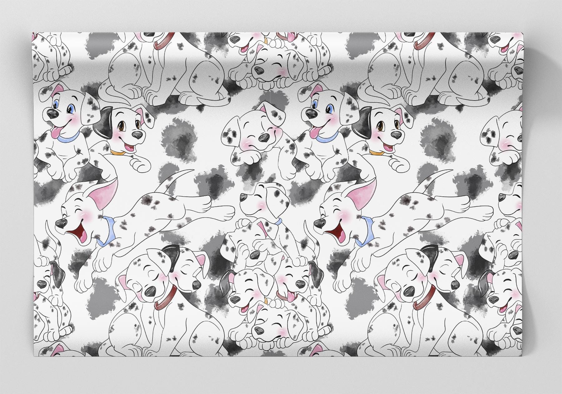 101 Dalmatians Wrapping Paper Sheets Set of 3 Sheets Disney Hundred and ...