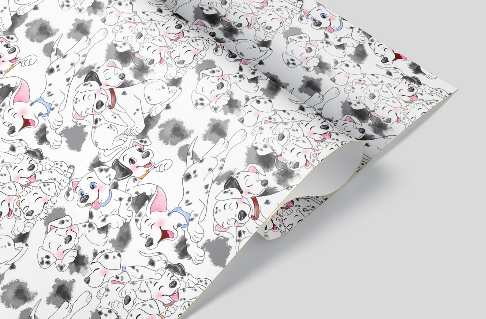 101 Dalmatians Wrapping Paper Sheets Set of 3 Sheets- Disney Hundred ...