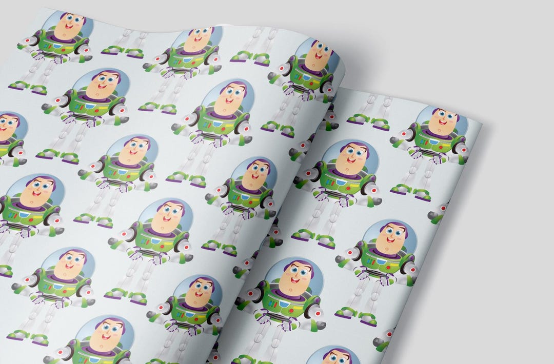 Buzz Lightyear Wrapping Paper Sheets - Set of 3 Sheet- Disney Buzz ...