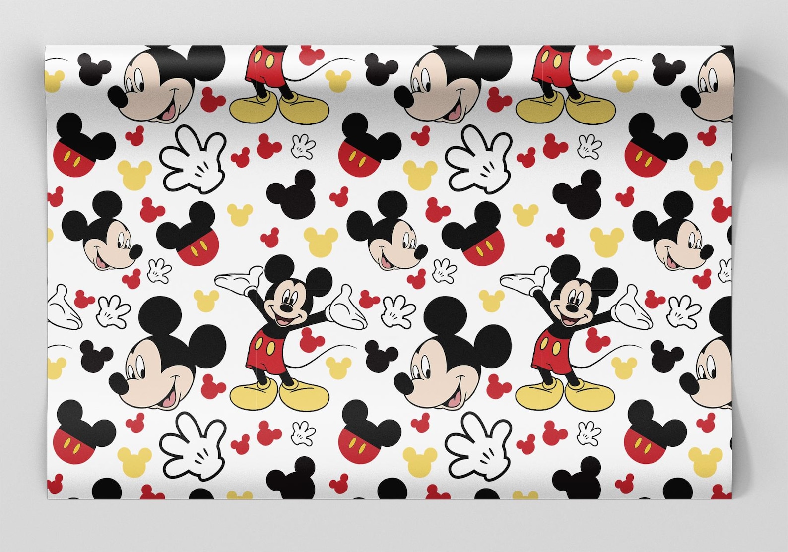 Mickey Mouse Wrapping Paper Sheets Set of 3 Sheets Disney Disneyland ...