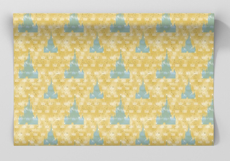 Disney Castle Wrapping Paper Sheets Set of 3 Happily Ever After ...