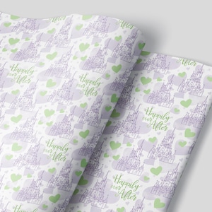 Disney Castle Wrapping Paper Sheets - Set of 3 Sheets- Happily Ever ...