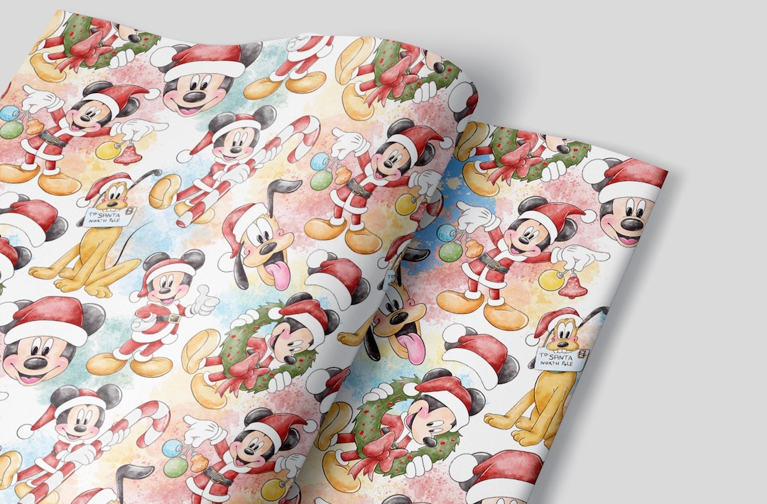Mickey Mouse and Friends Wrapping Paper Sheets - Set of 3 Sheets ...