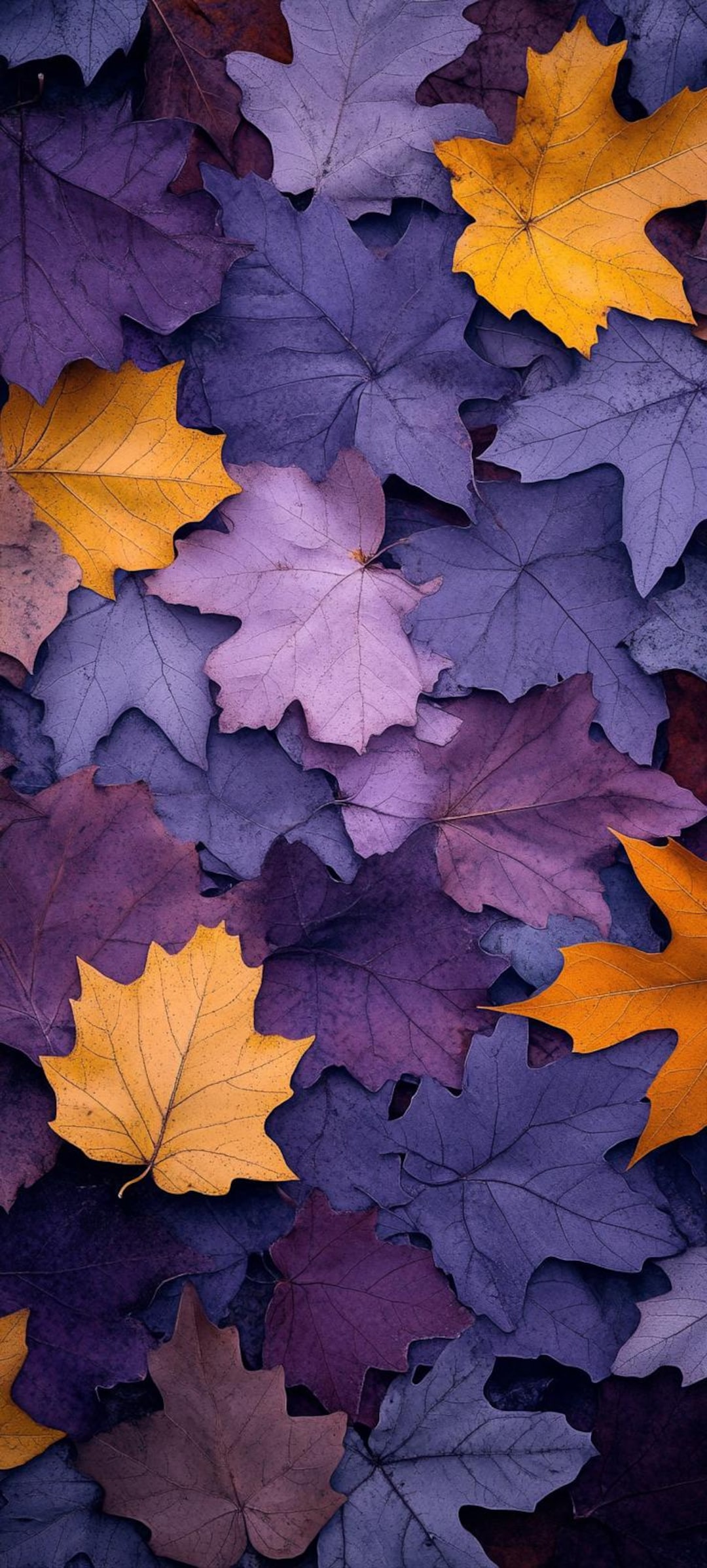 Purple Fall Colors Wallpaper for Phones 26 Midjourney Prompts AI Art ...