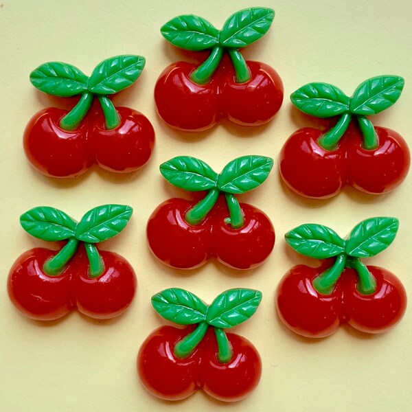 Cherry Buttons - Etsy
