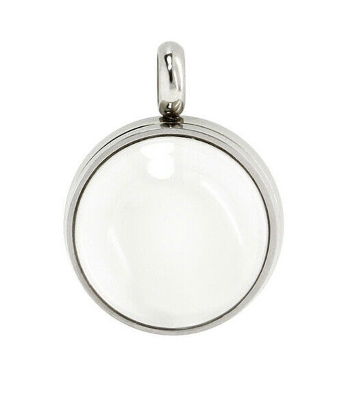 Curved Glass Living Memory Locket Floating Locket Necklace - Etsy