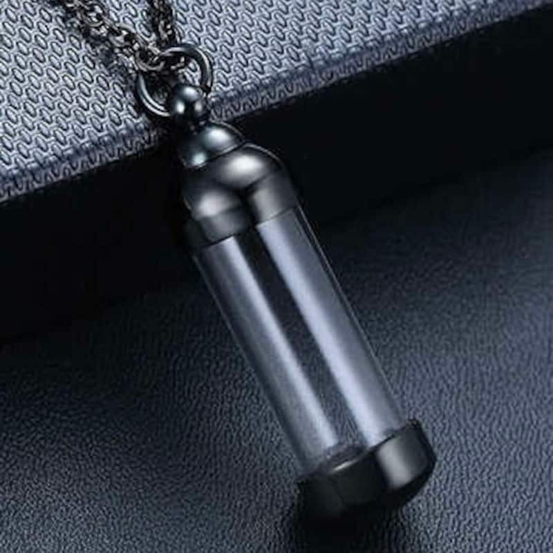 Glass Vial Necklace - Etsy