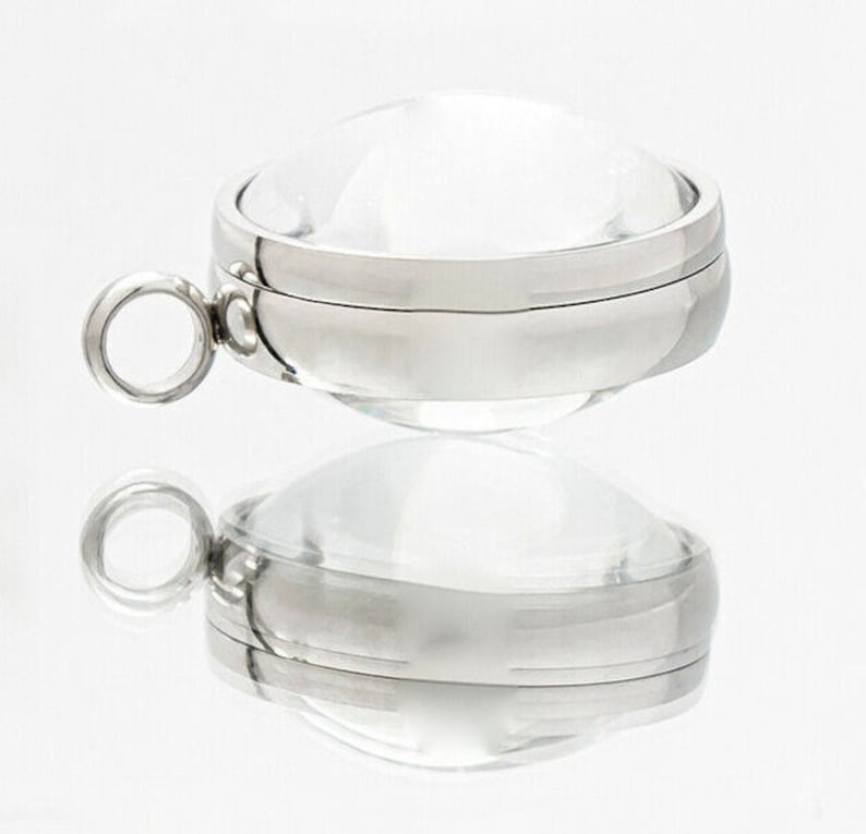 Curved Glass Living Memory Locket Floating Locket Necklace Pendant for ...